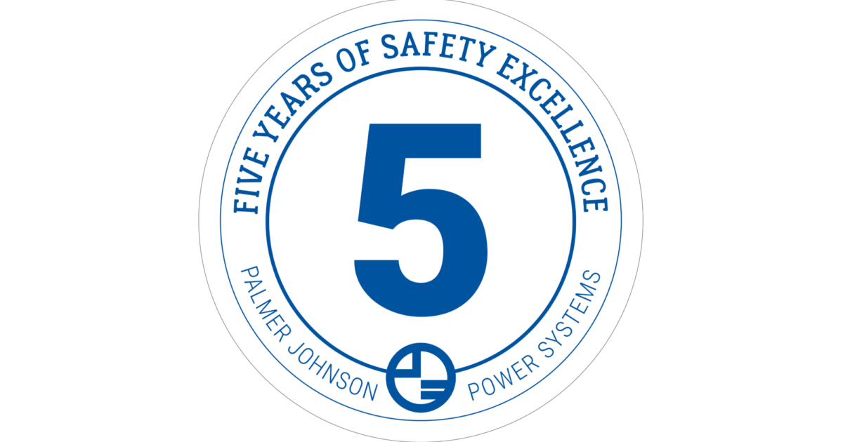 5 Years of Safety Excellence | Palmer Johnson Power Systems