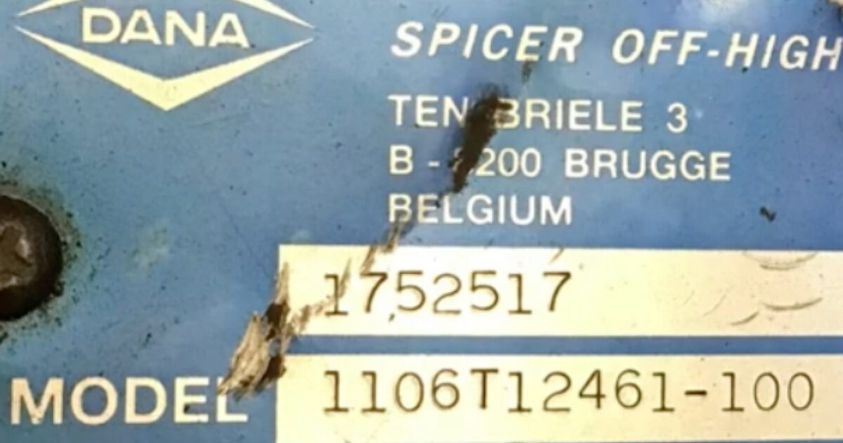 How to Identify your Dana/Spicer Off Highway Unit | Palmer Johnson ...